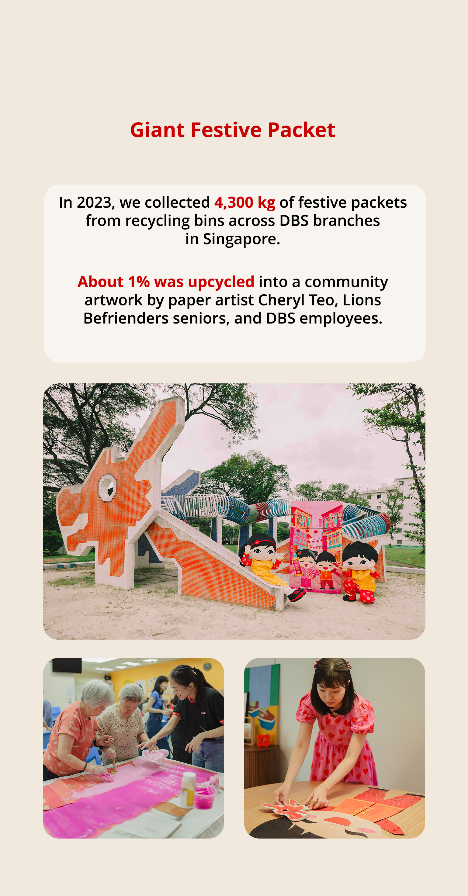 Festive Packet Recycling