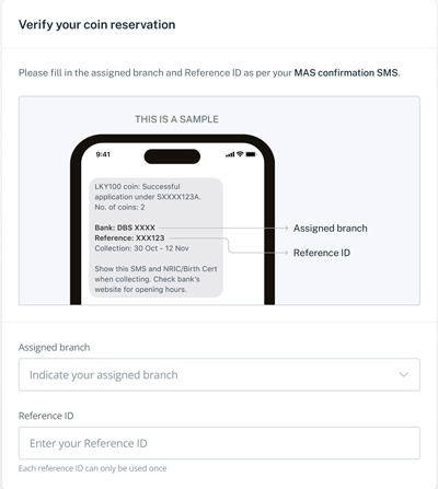 Successful LKY100 Commemorative Coin applicants assigned to DBS/POSB ...